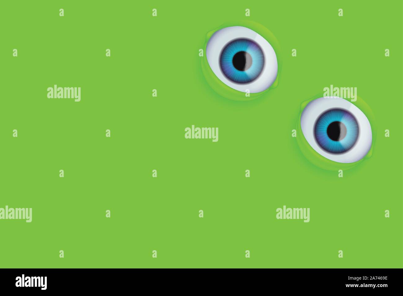 Face on view green Stock Vector Images - Alamy