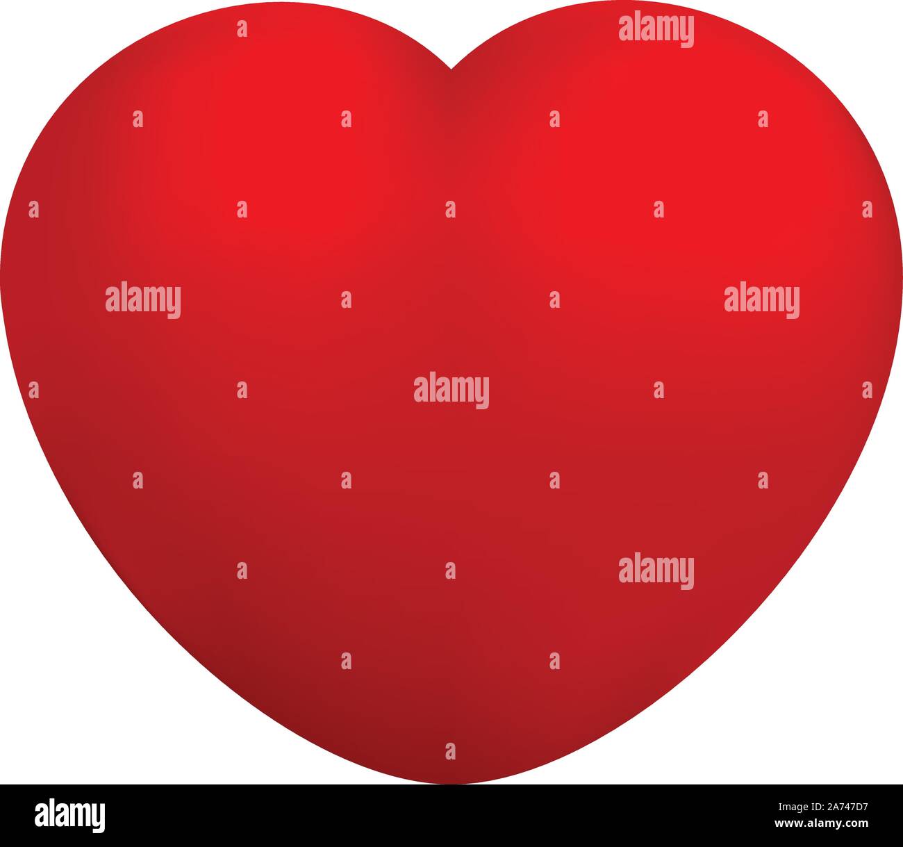 red heart isolated Stock Vector Image & Art - Alamy