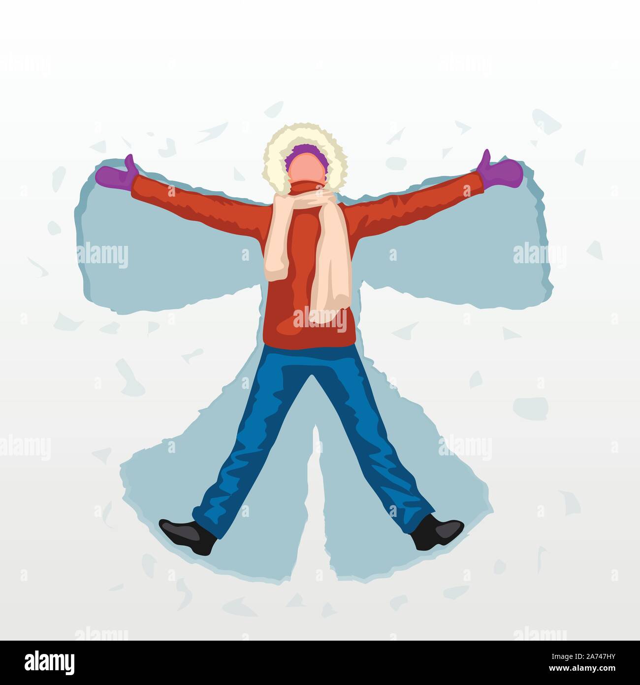 Female snow Stock Vector Images - Alamy