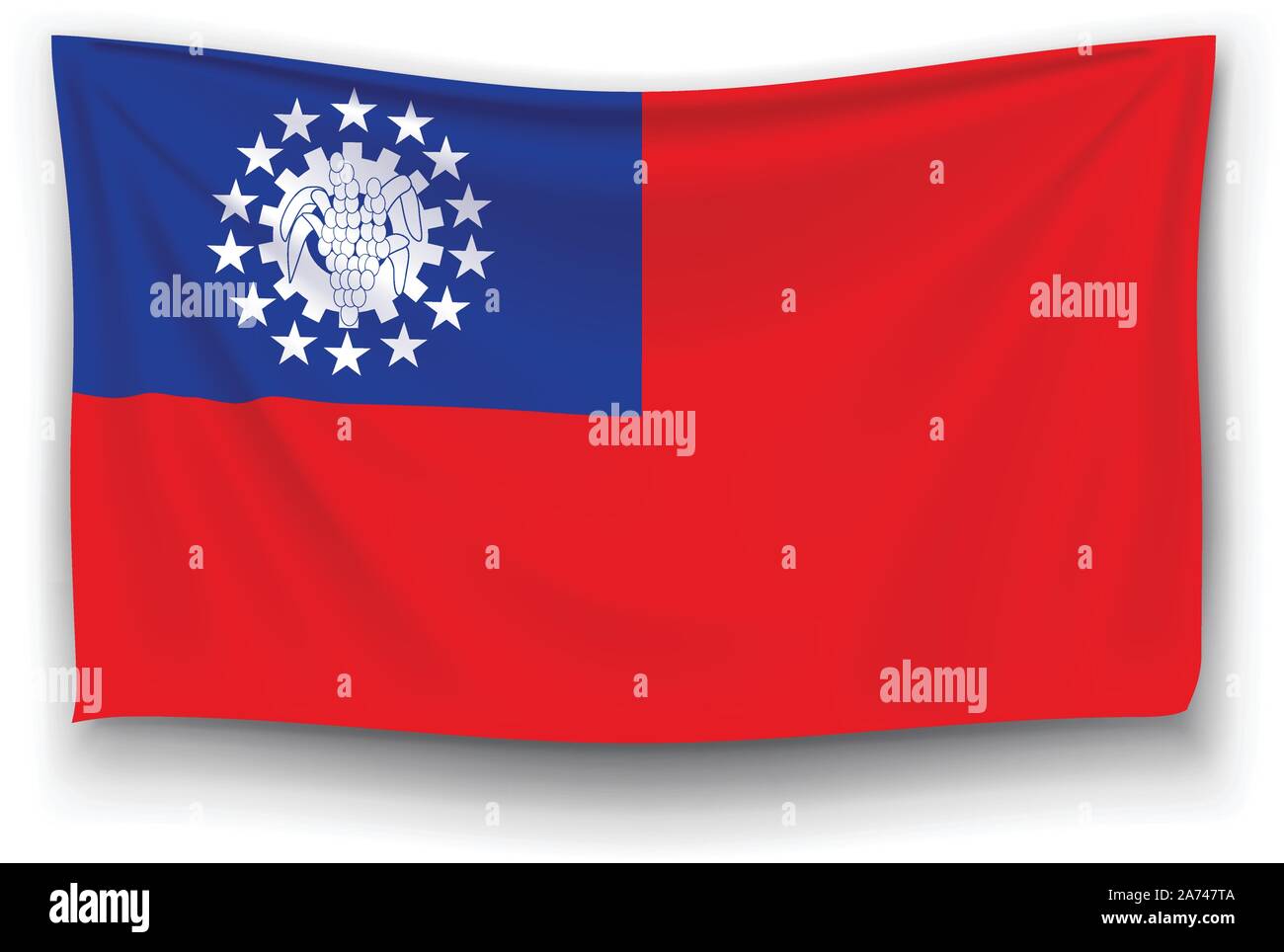 flag of myanmar Stock Vector Image & Art - Alamy