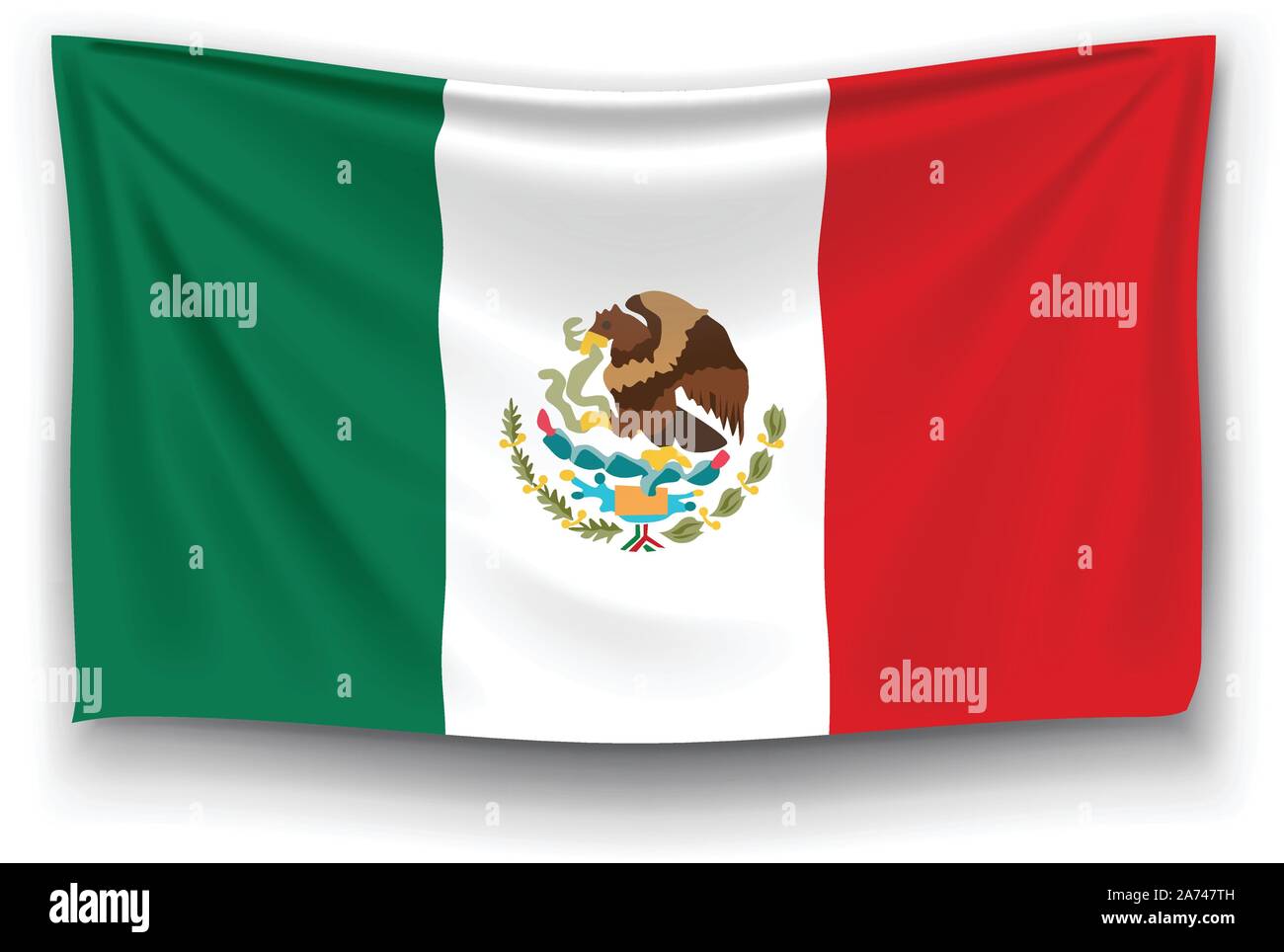 Mexico official national flag Stock Vector Images - Alamy