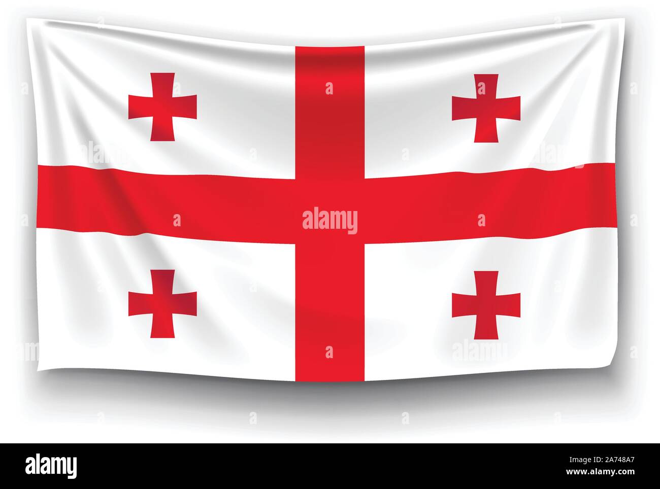 flag of georgia Stock Vector Image & Art - Alamy