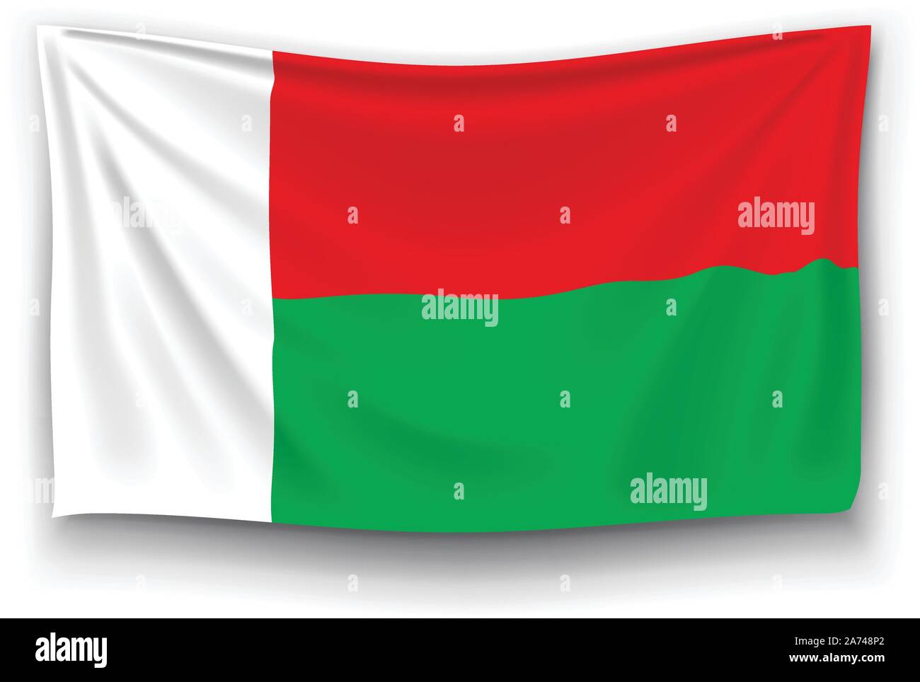 flag of madagascar Stock Vector Image & Art - Alamy