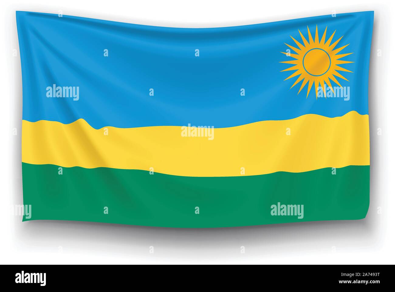 flag of rwanda Stock Vector Image & Art - Alamy