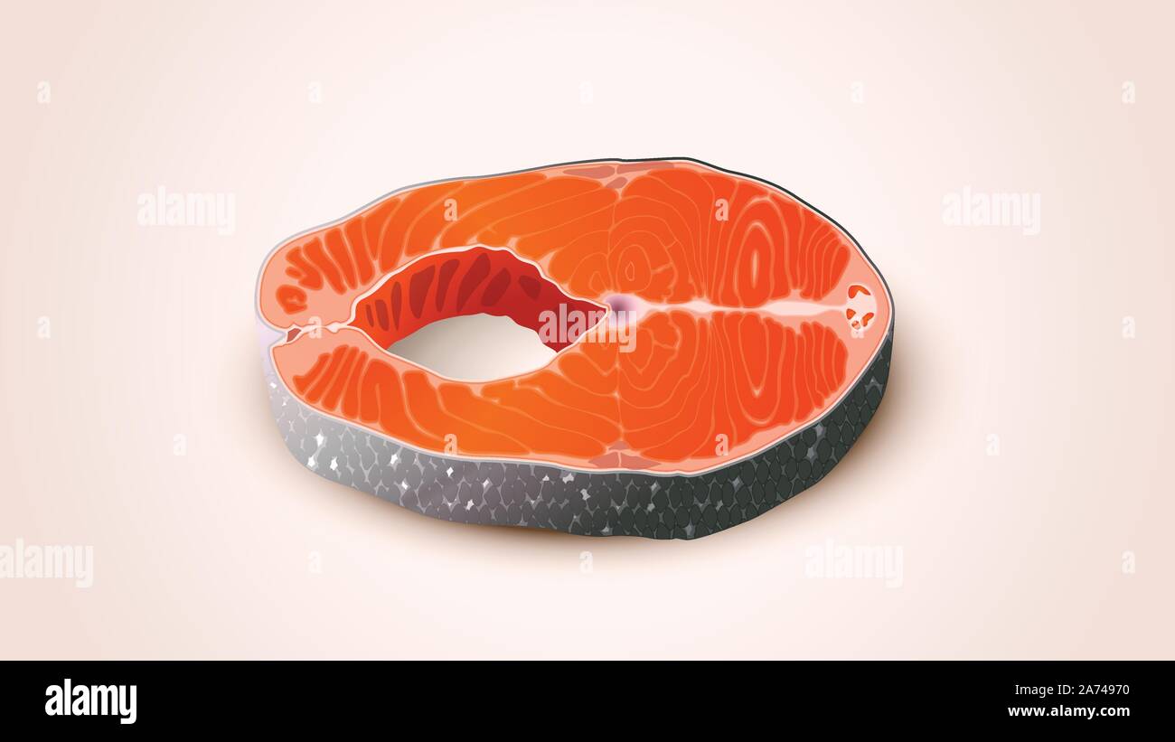 Red fish meat Stock Vector Images - Alamy