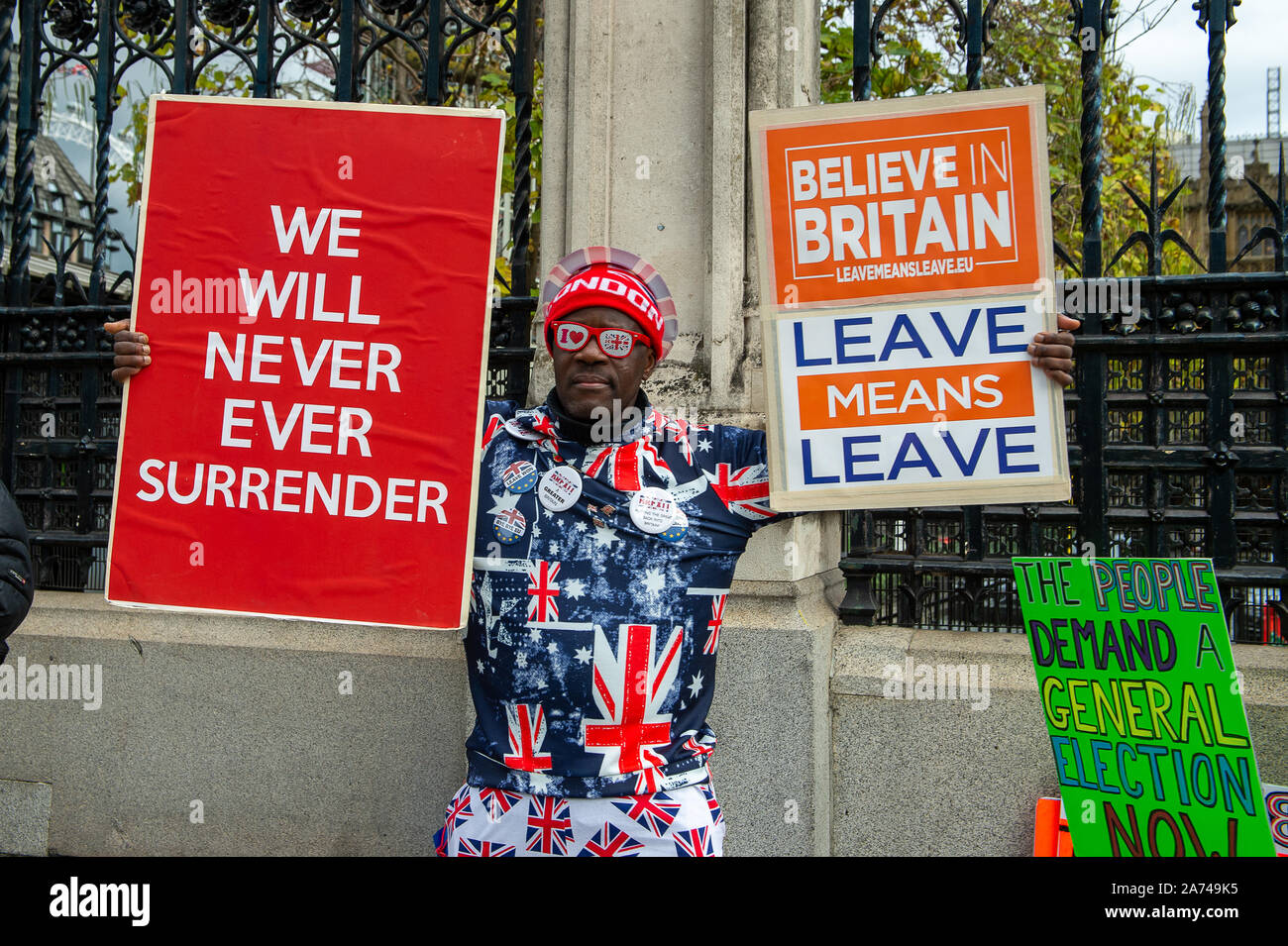 Westminster, London, UK. 29th October, 2019. Brexit leave campaigner ...