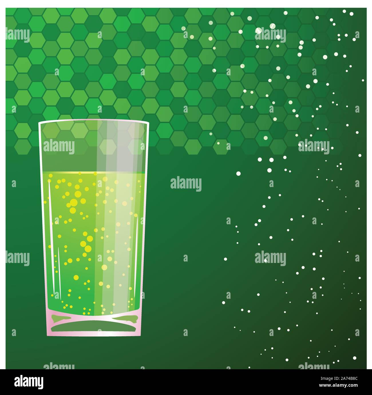 Martini glass green Stock Vector Images - Alamy