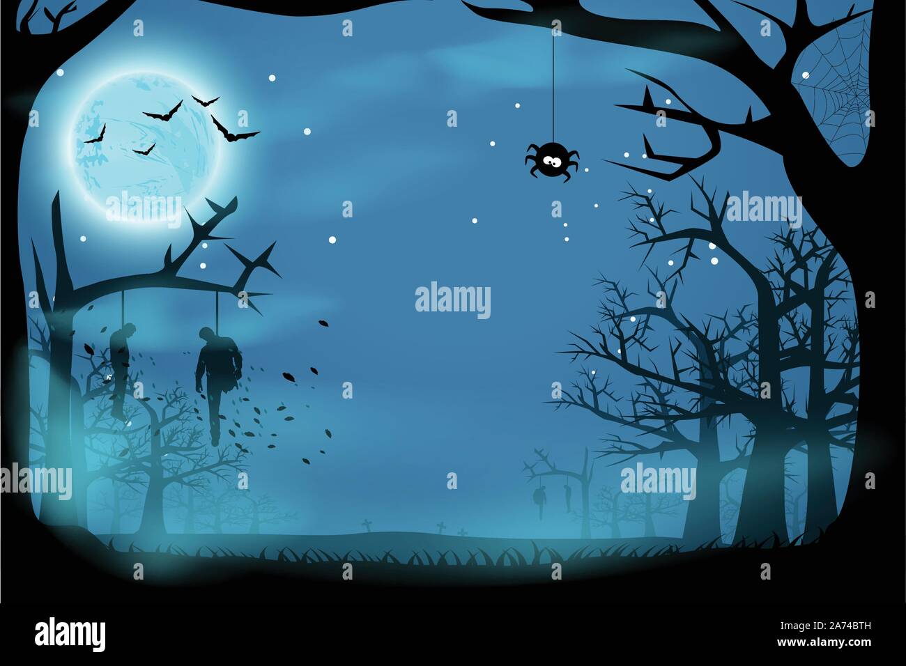Spooky picture Stock Vector Images - Alamy