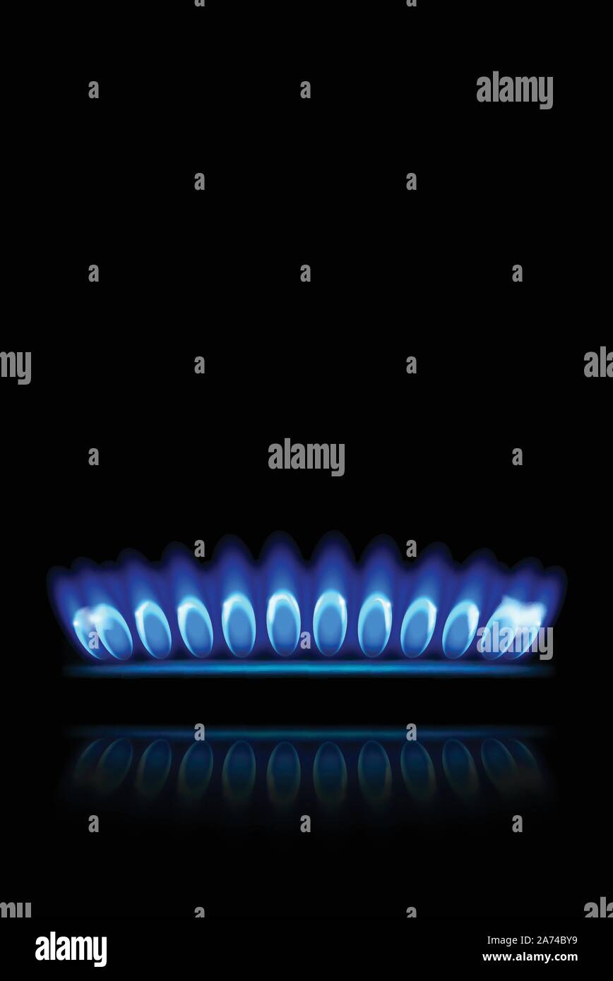 Gas ring hob black Stock Vector Images - Alamy