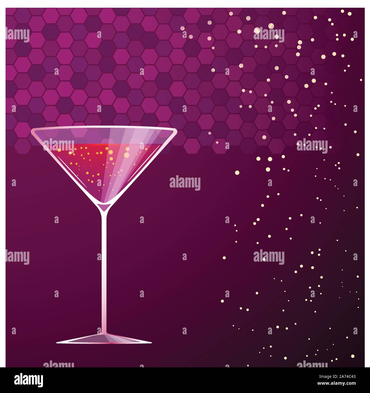 Martini glass splash Stock Vector Images - Alamy