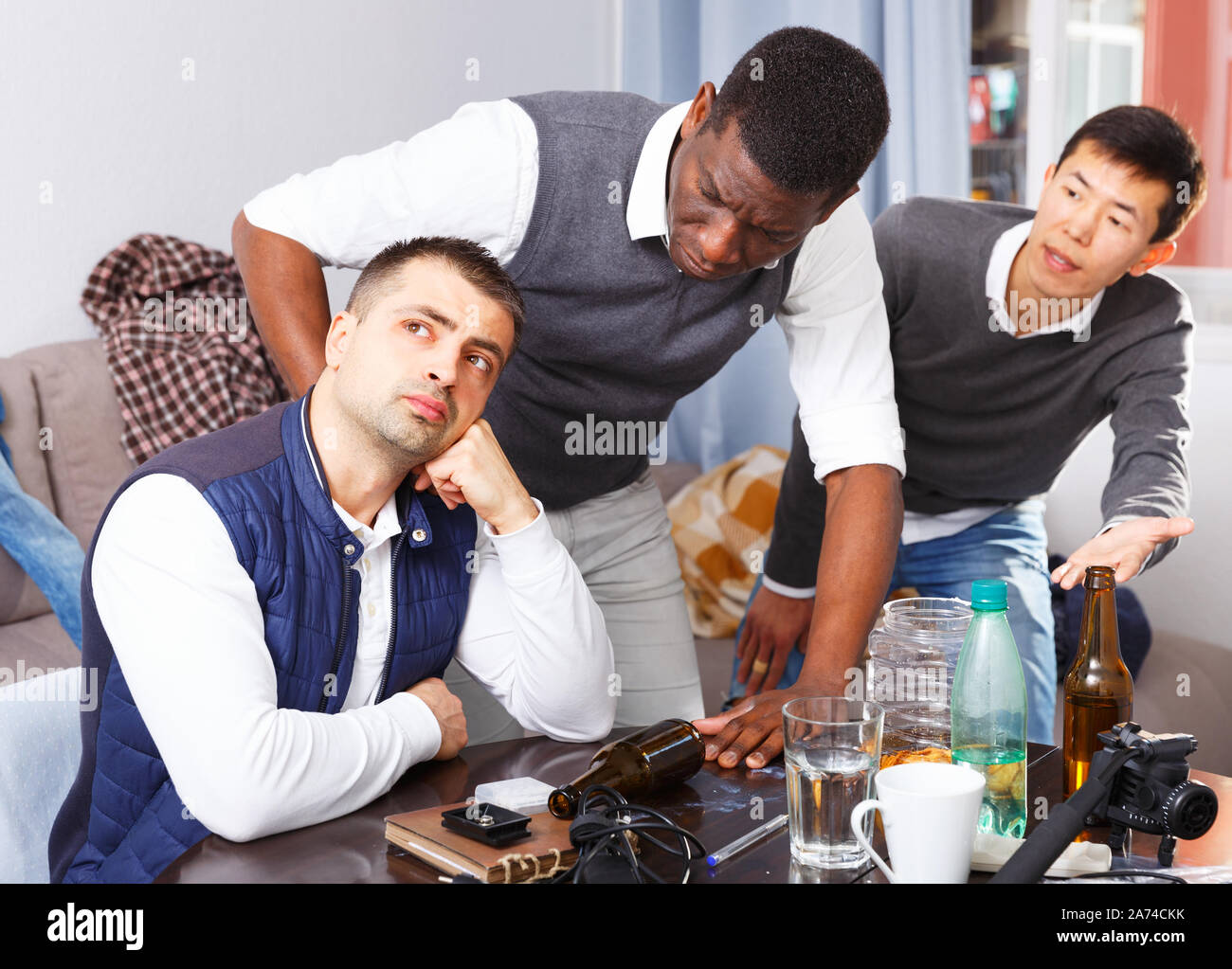 Speaking apologizing hi-res stock photography and images - Alamy
