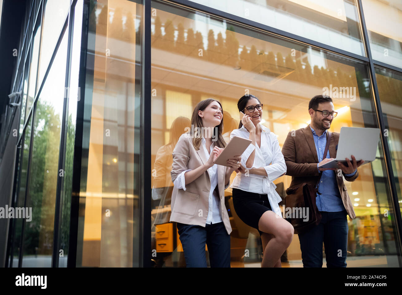 Business team digital device technology connecting concept Stock Photo ...