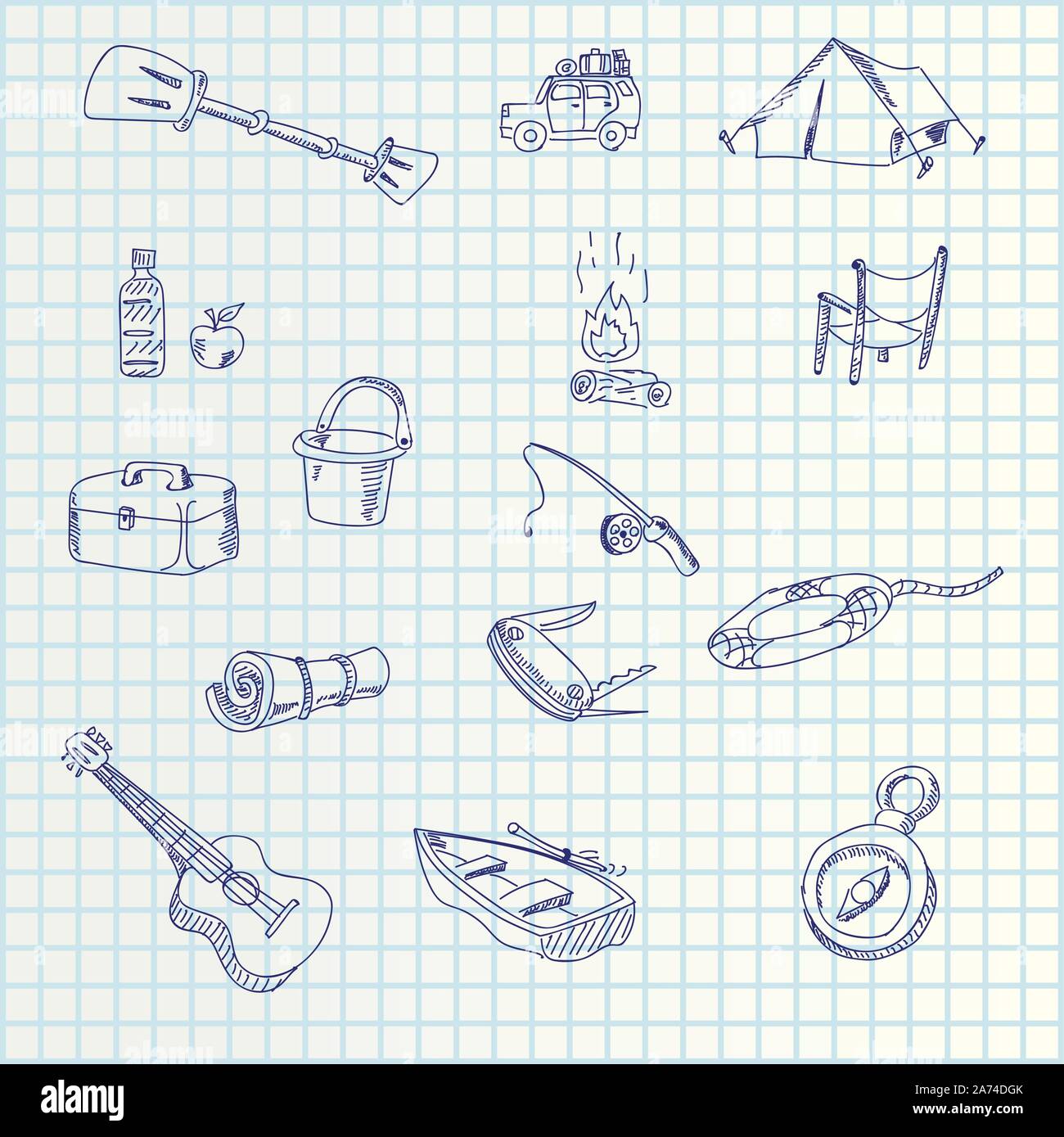 hand draw icons Stock Vector Image & Art - Alamy