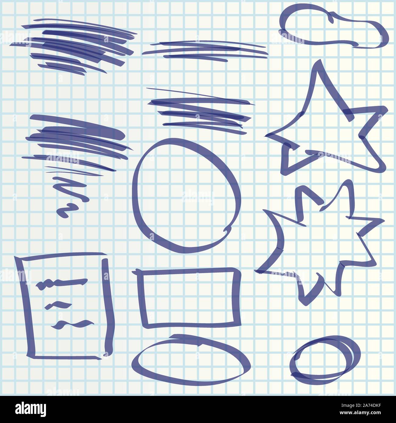 hand draw icons Stock Vector Image & Art - Alamy