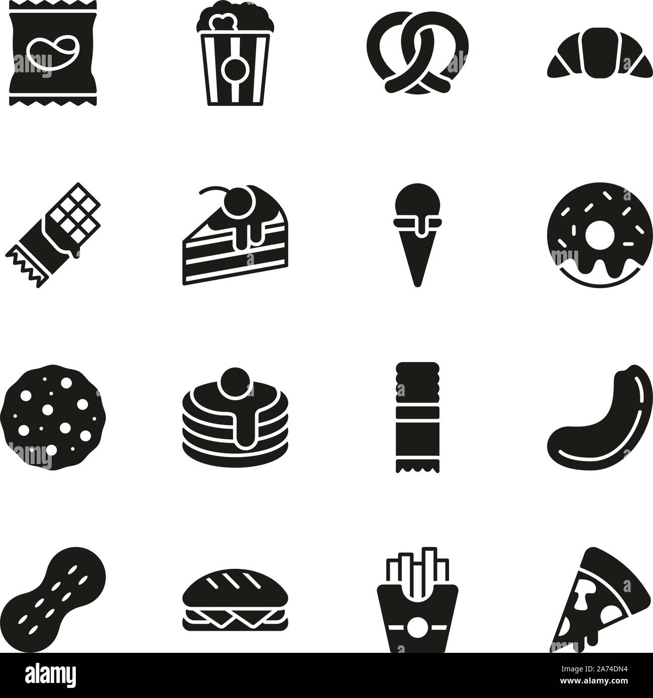 Peanuts snacks Stock Vector Images - Alamy