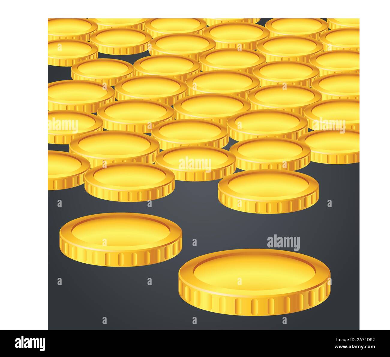 gold coin a lot Stock Vector Image & Art - Alamy