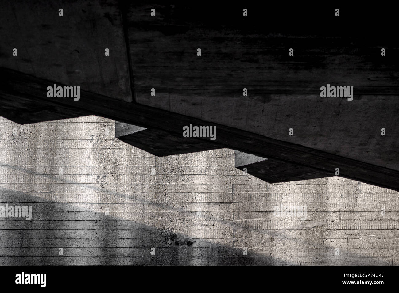 abstract background of gray concrete building wall structure with ...