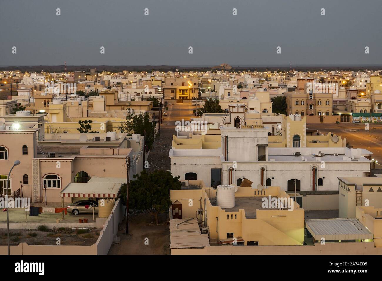 Sur, Oman Seaside town 250 kilometers east of Muscat. Cityscape ...
