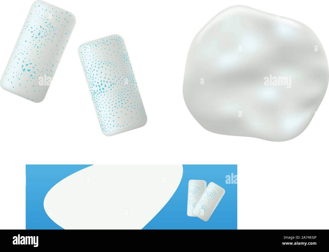 Chewing gum pack isolated Stock Vector Images - Alamy