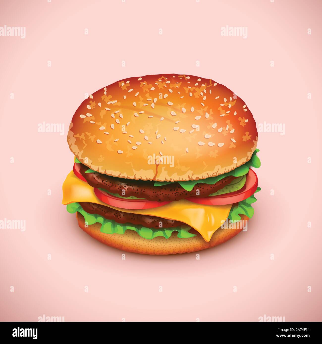 picture of hamburger Stock Vector Image & Art - Alamy