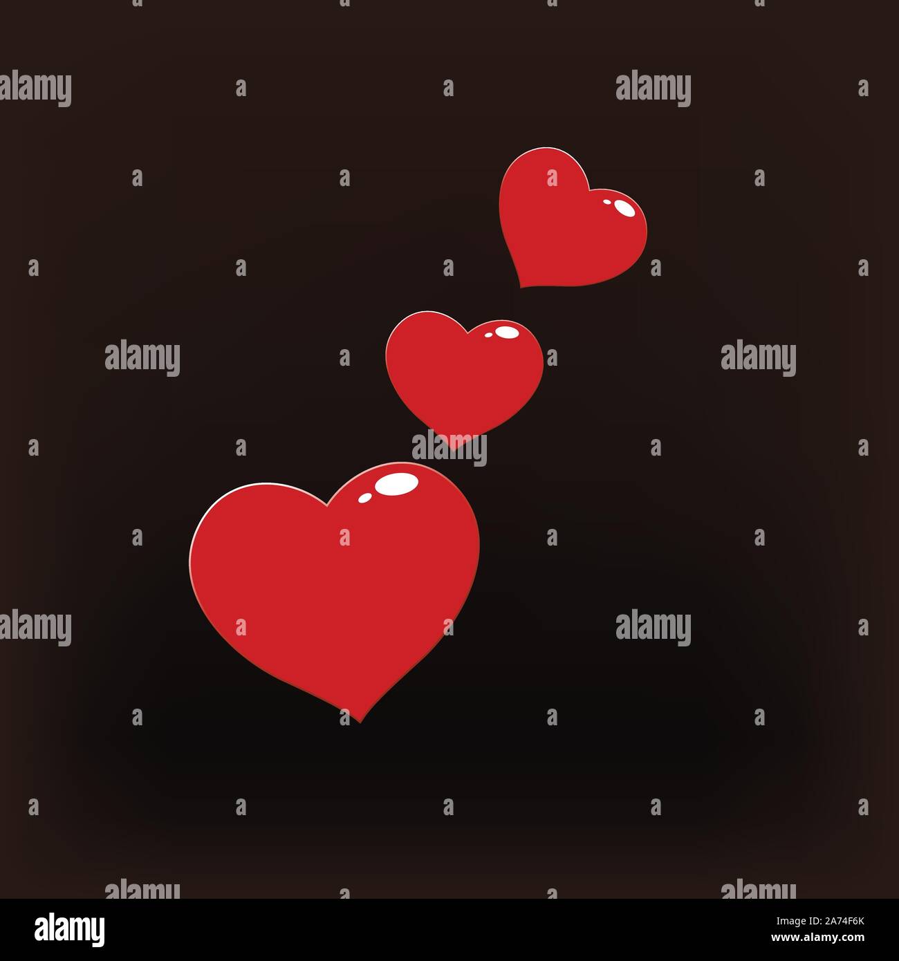 three heart 03 Stock Vector Image & Art - Alamy