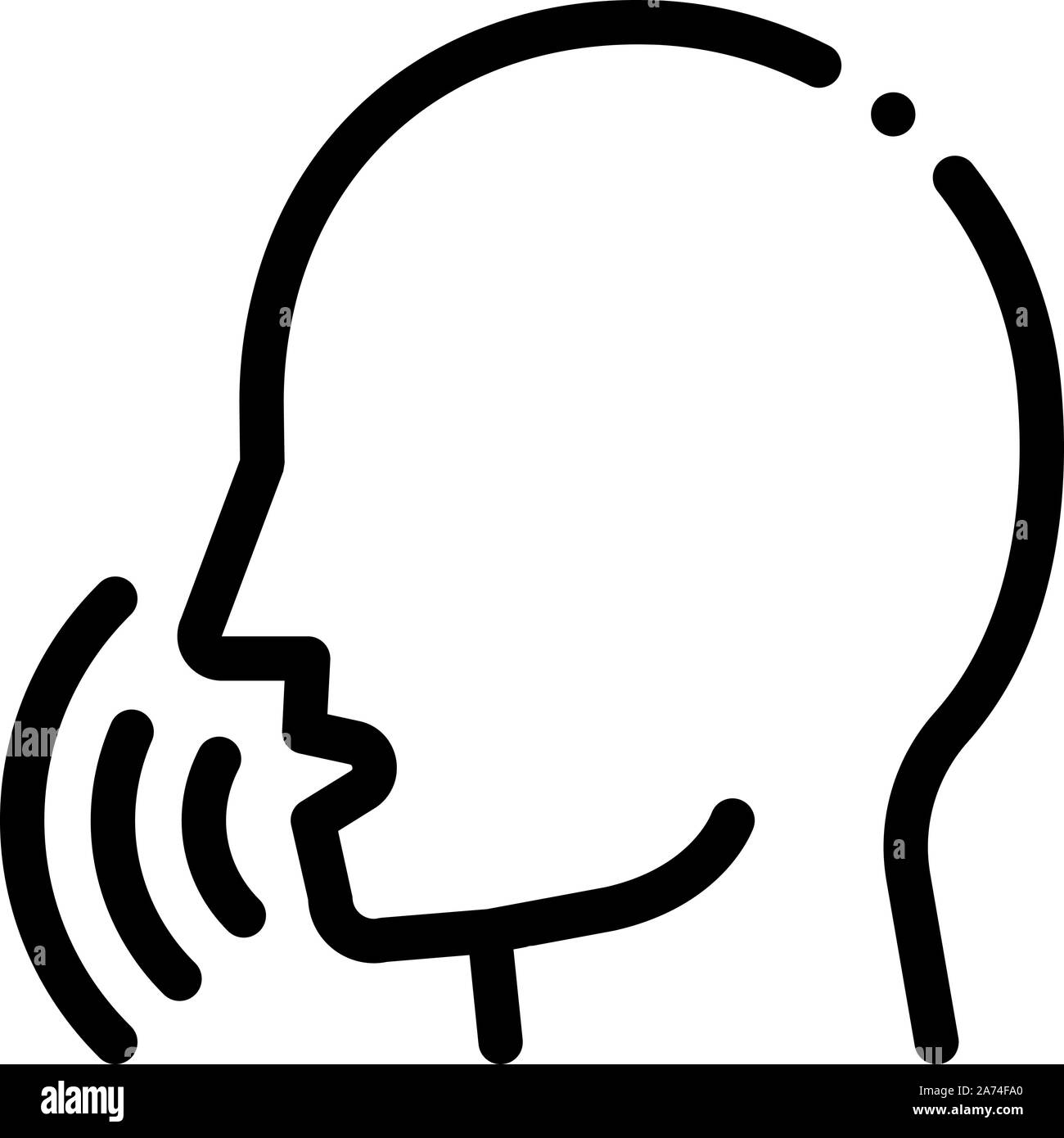 Human Voice Control Icon Vector Illustration Stock Vector Image & Art ...