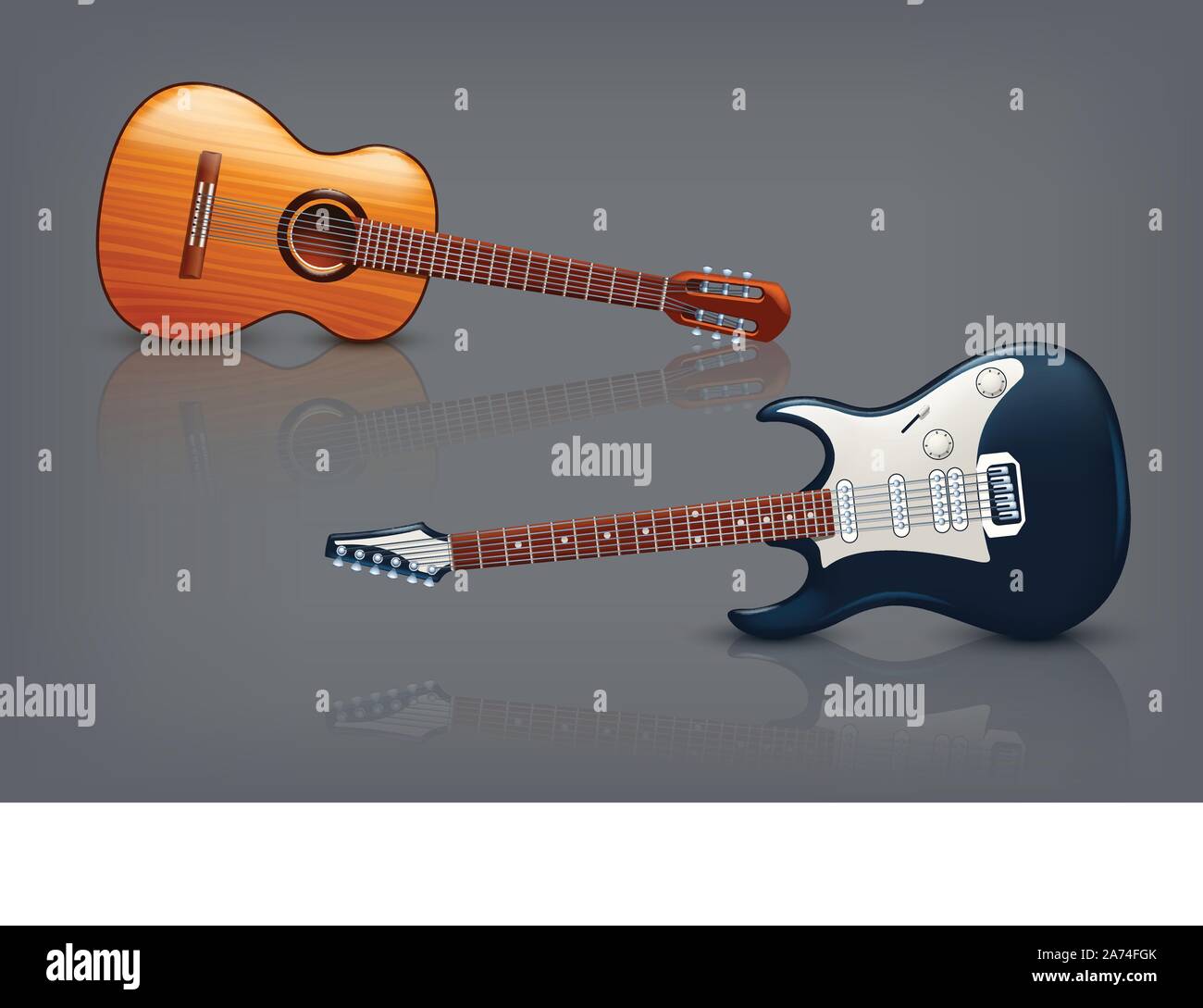 Metal guitar detail Stock Vector Images - Alamy