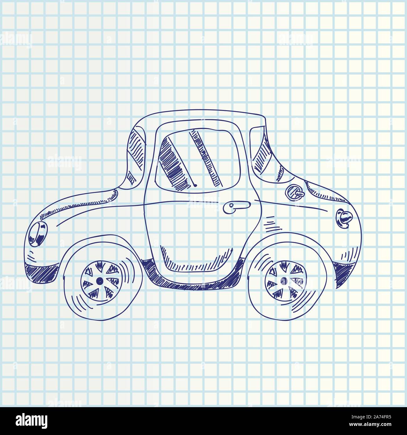hand draw car Stock Vector Image & Art - Alamy
