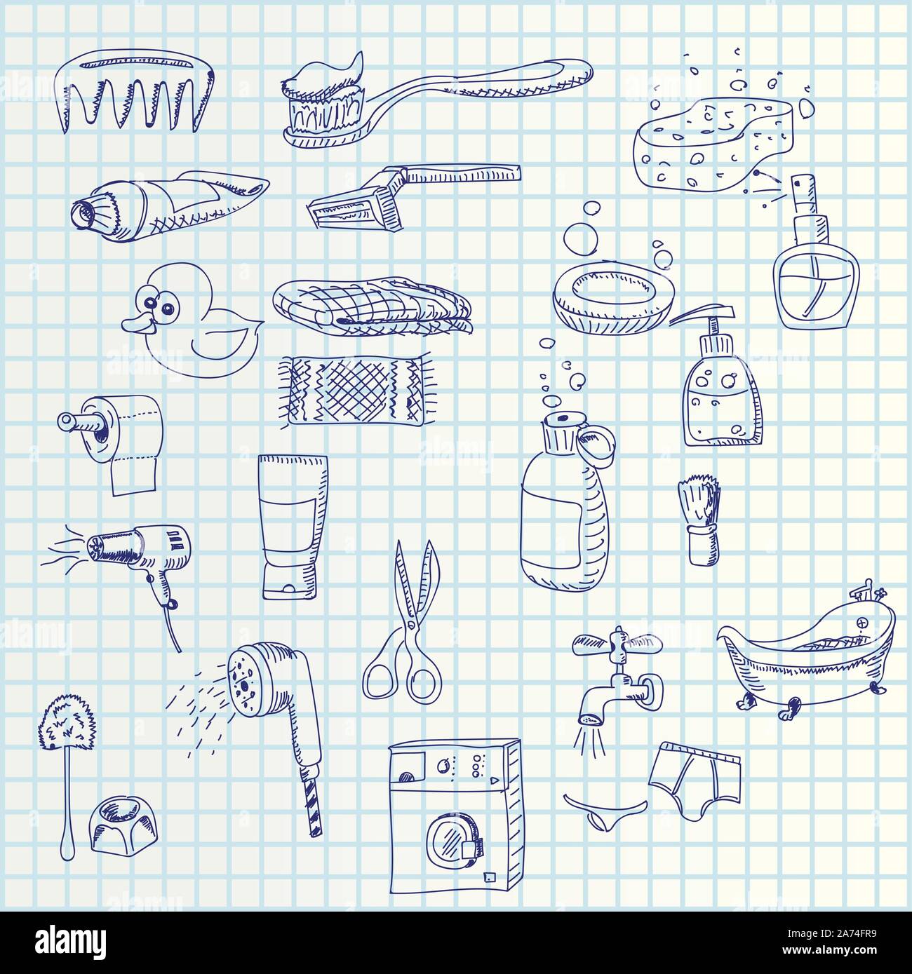 hand draw icons Stock Vector Image & Art - Alamy