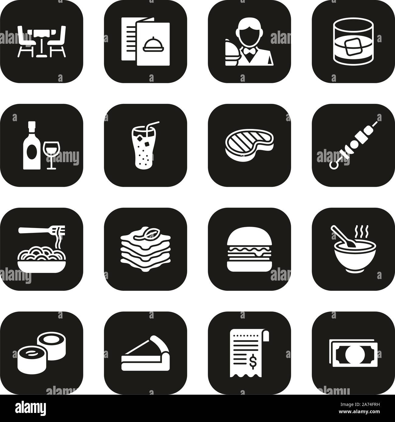 Lunch bill for food restaurant Stock Vector Images - Alamy