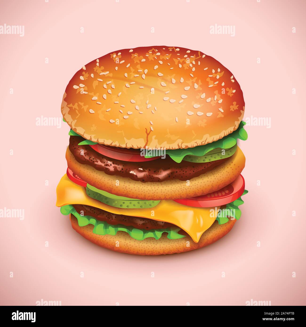 Hamburger Stock Vector Images - Alamy