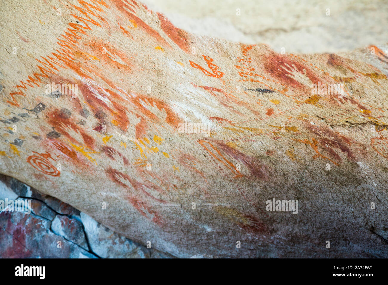 Cueva de las Manos famous for historical paintings of hands in ...