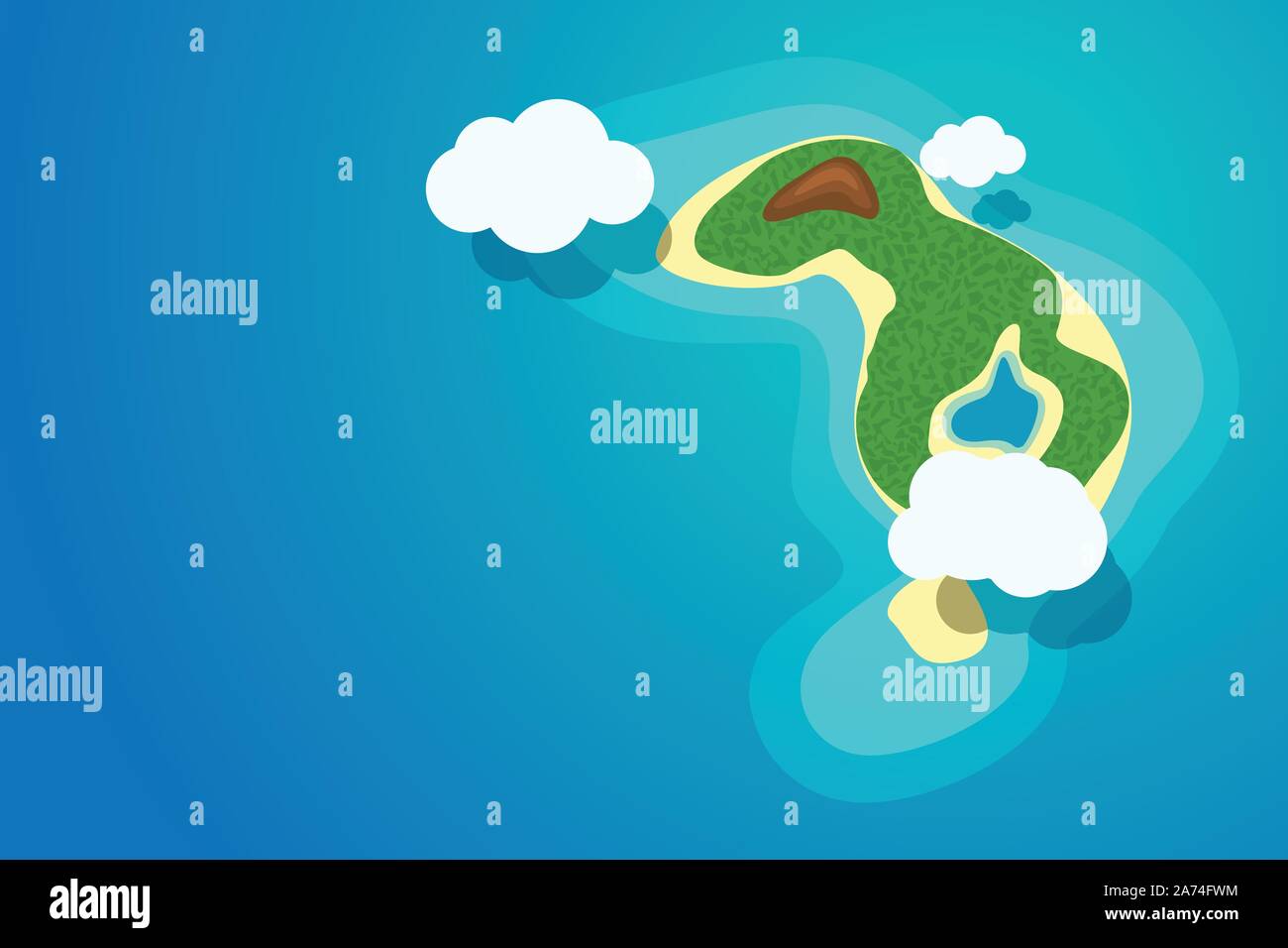 Turquoise blue sea in Stock Vector Images - Alamy