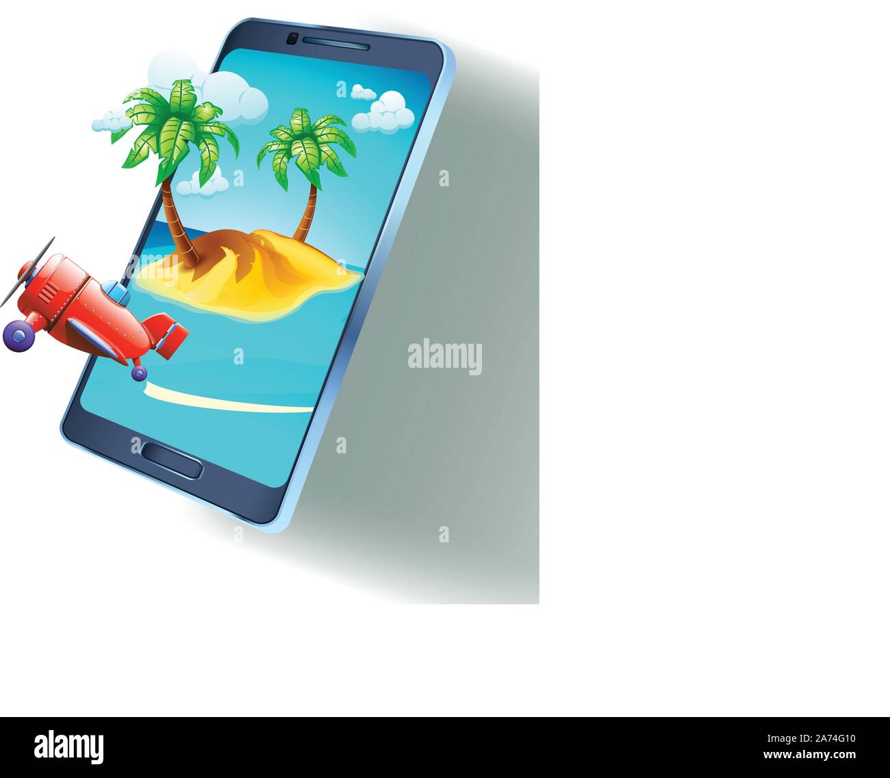 Mobile island Stock Vector Images - Alamy