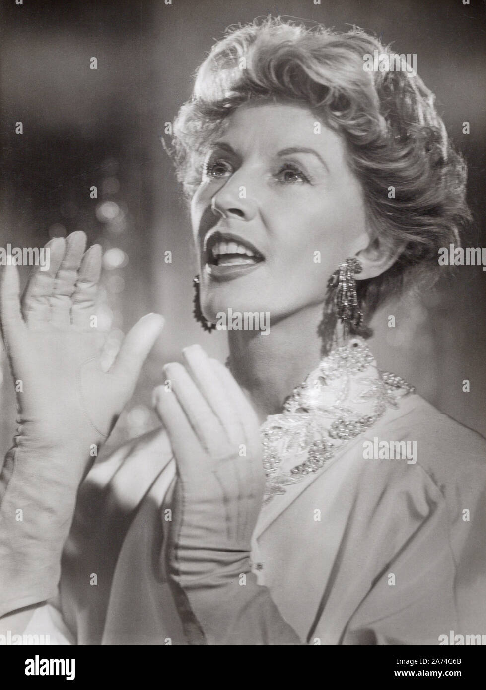 Lale Andersen, deutsche Sängerin, Deutschland, 1950er Jahre. German ...