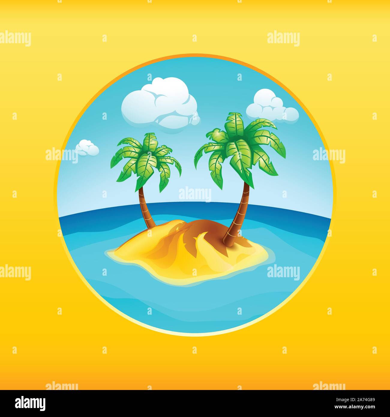 Paradise picture Stock Vector Images - Alamy