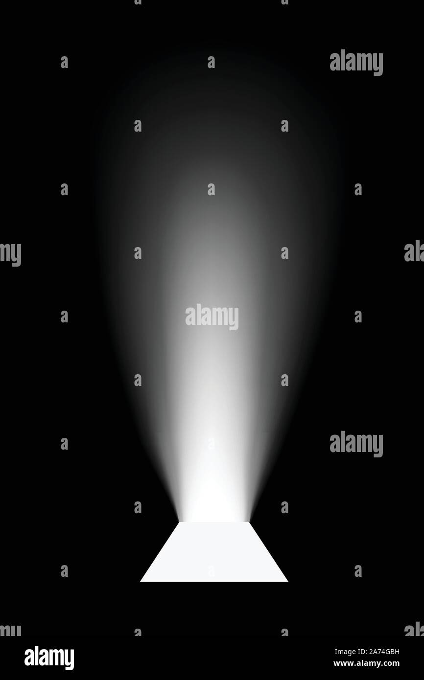 Dark room light beam Stock Vector Images - Alamy