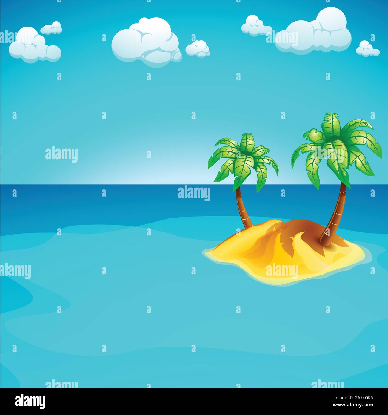 Sea shore sky beautiful clouds Stock Vector Images - Alamy