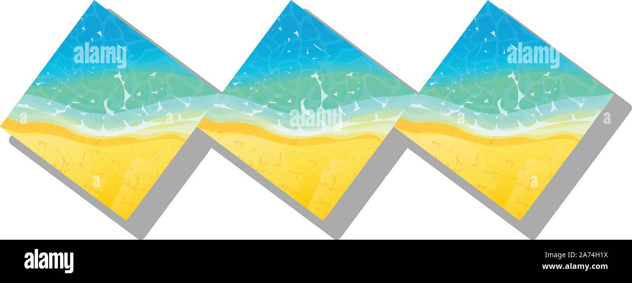 Half water half sand Stock Vector Images - Alamy