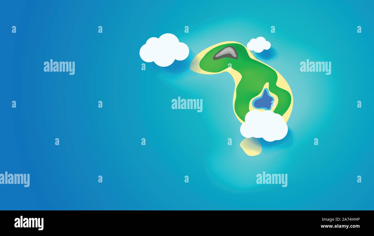 View blue sea rock Stock Vector Images - Alamy