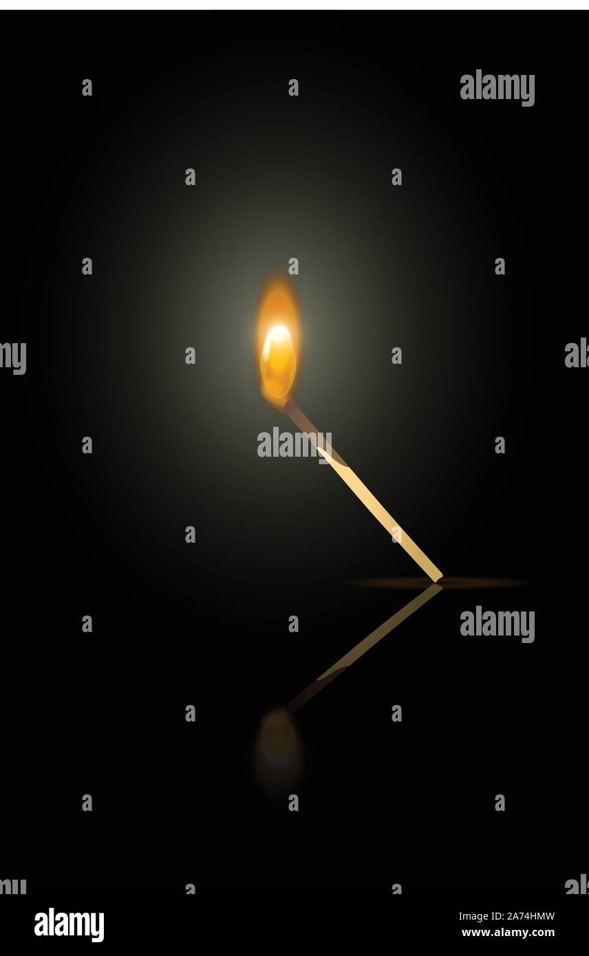 Red matches isolated on Stock Vector Images - Alamy