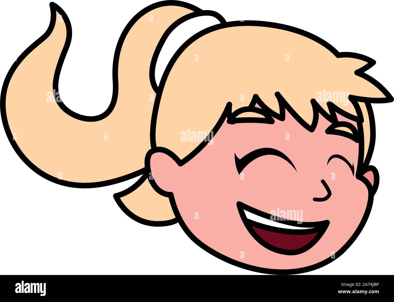 Girl cartoon head design, Kid childhood little people lifestyle and ...