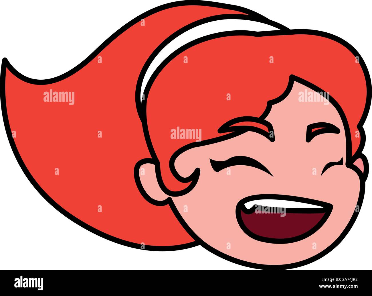 Girl cartoon head design, Kid childhood little people lifestyle and ...