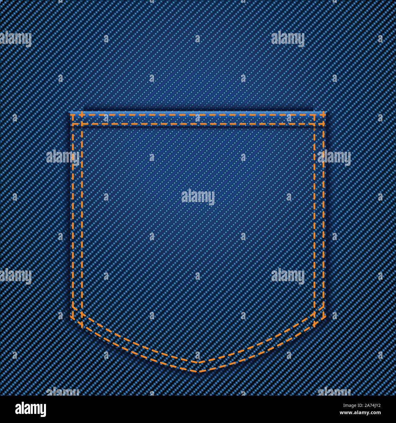 Denim pocket Stock Vector Images - Alamy