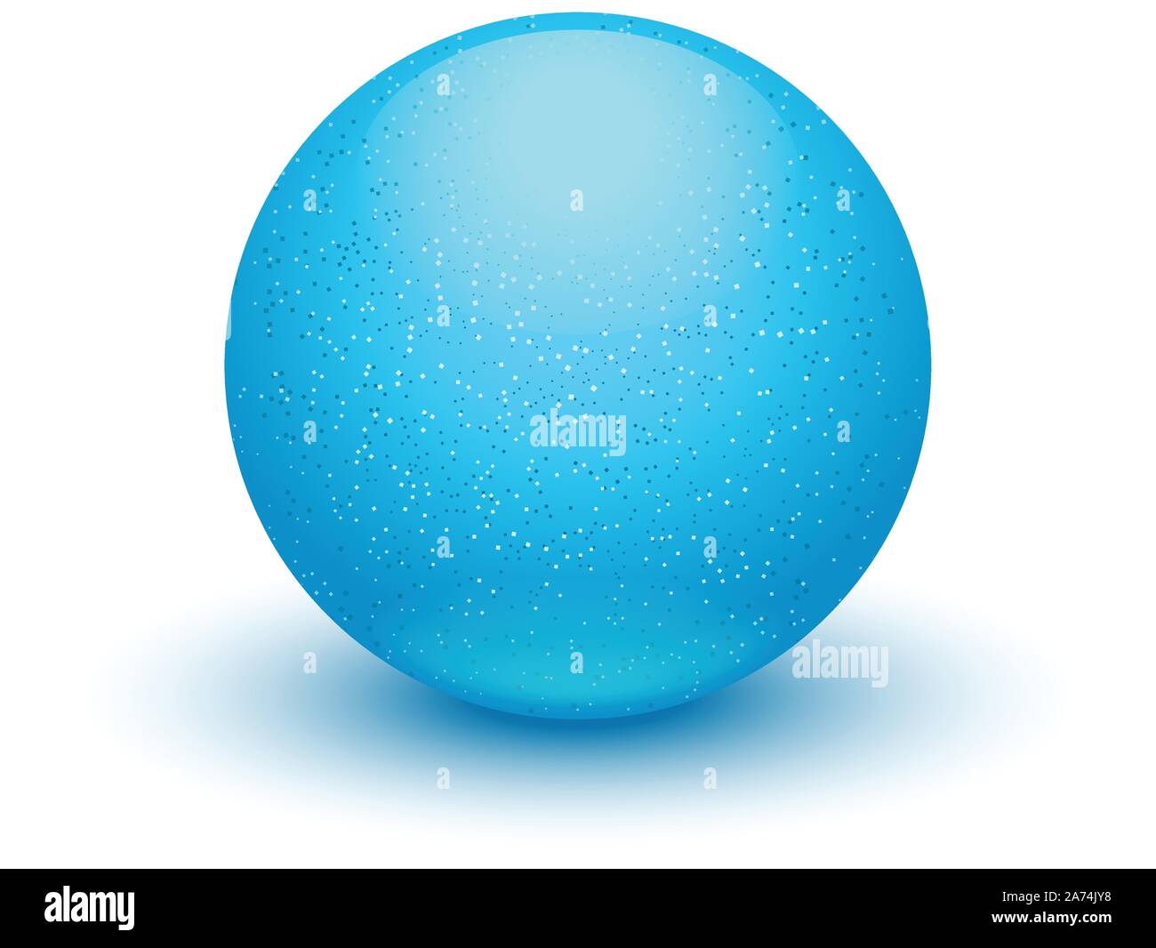 blue ball on white Stock Vector Image & Art - Alamy