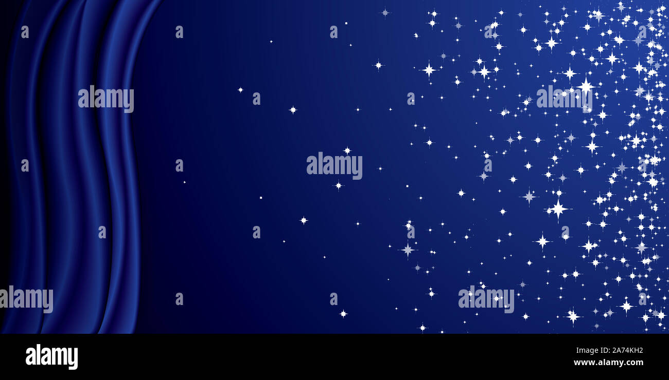 Blue satin draped background hi-res stock photography and images - Alamy