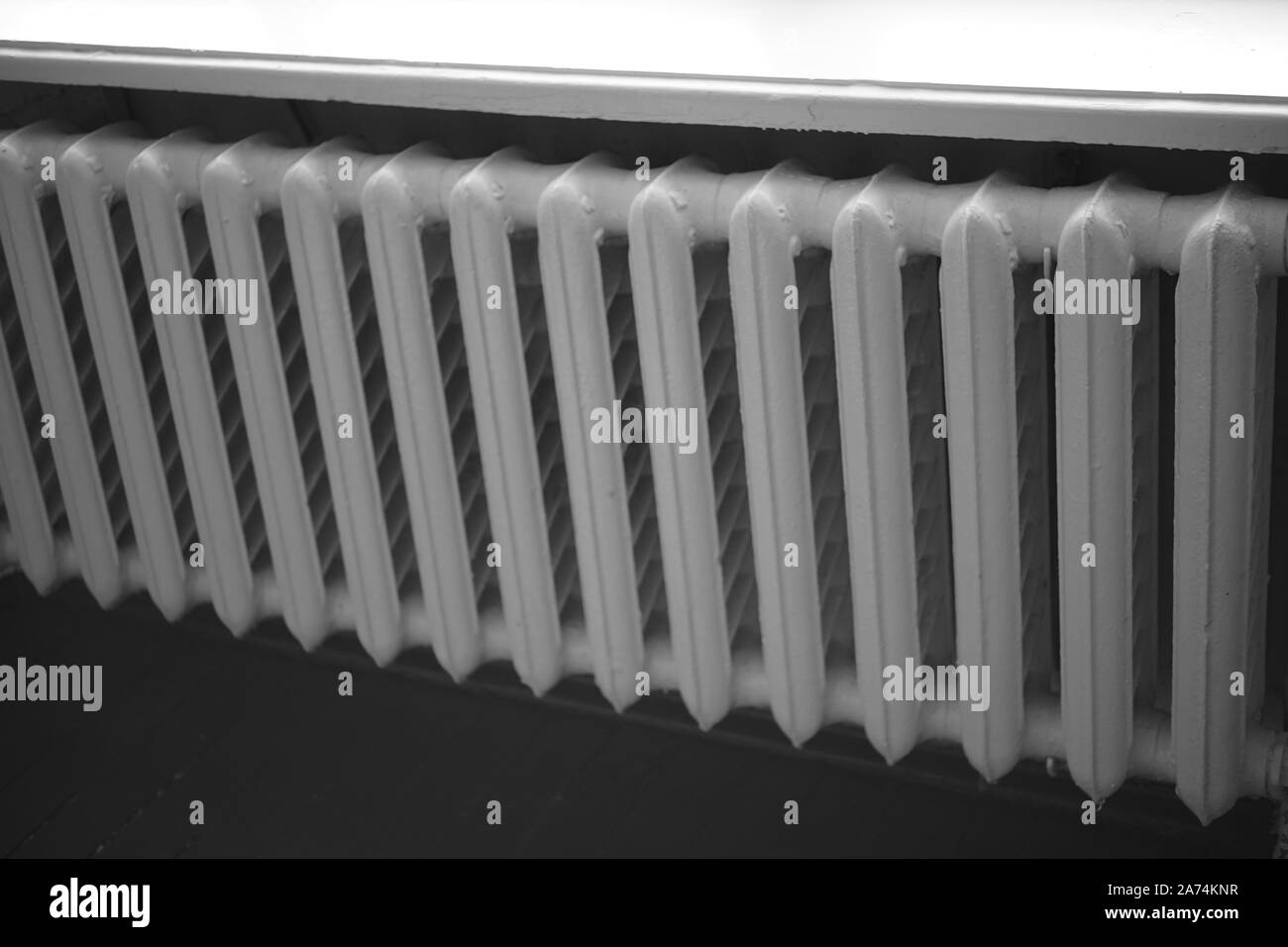 Traditional radiator home Black and White Stock Photos & Images - Alamy