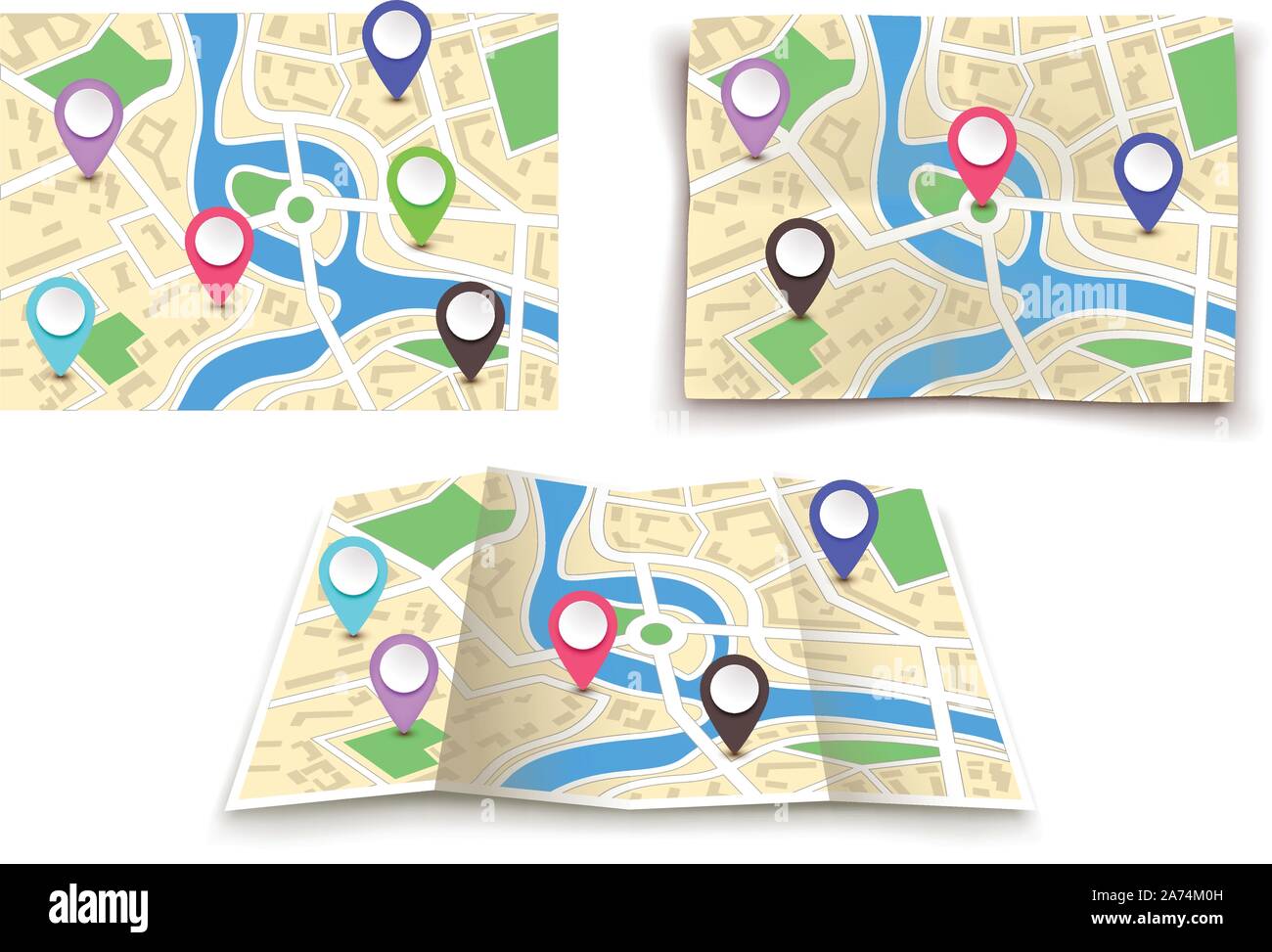 navigation set 01 Stock Vector Image & Art - Alamy