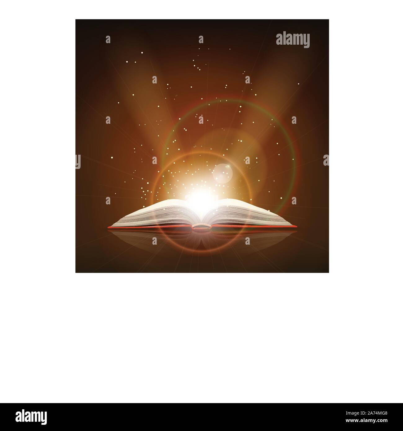 open magic book Stock Vector Image & Art - Alamy