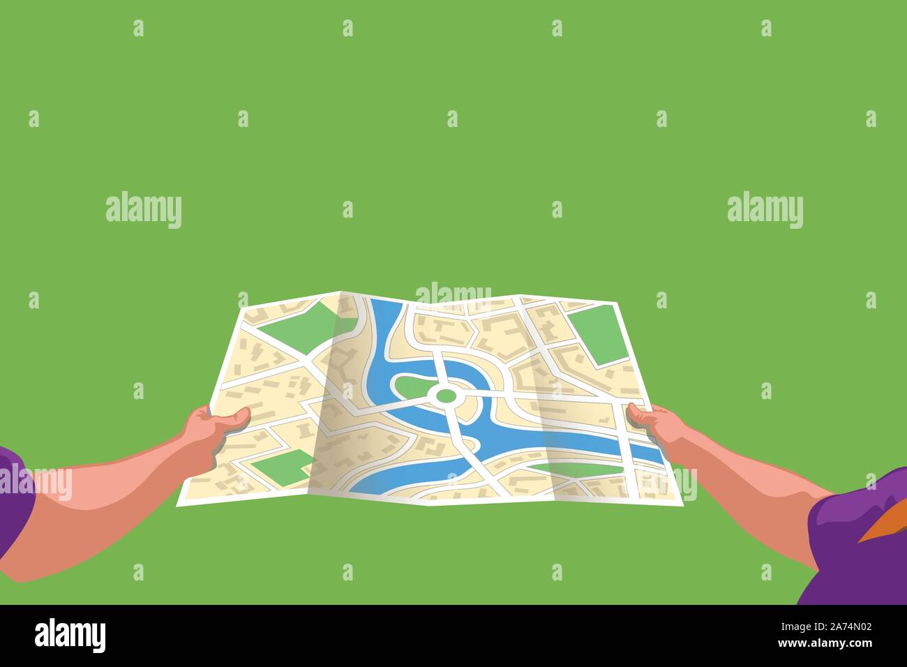 Mapping route Stock Vector Images - Alamy